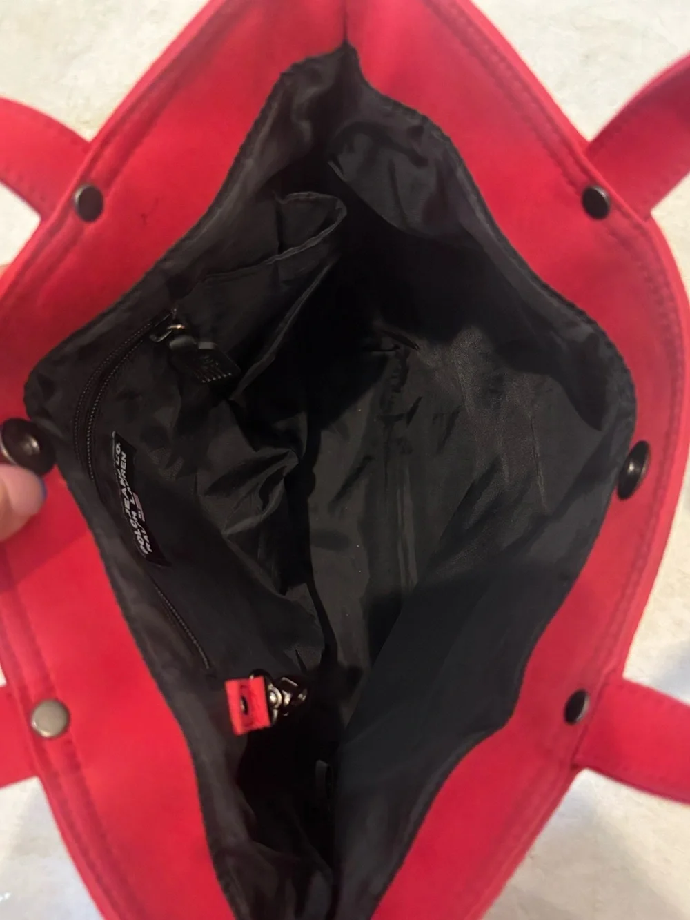 Bags | Red Tote Bag | Poshmark